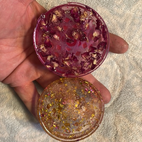 Hand Crafted | Art | Handmade Resin Flower Grinder Rainbow Unicorn ...